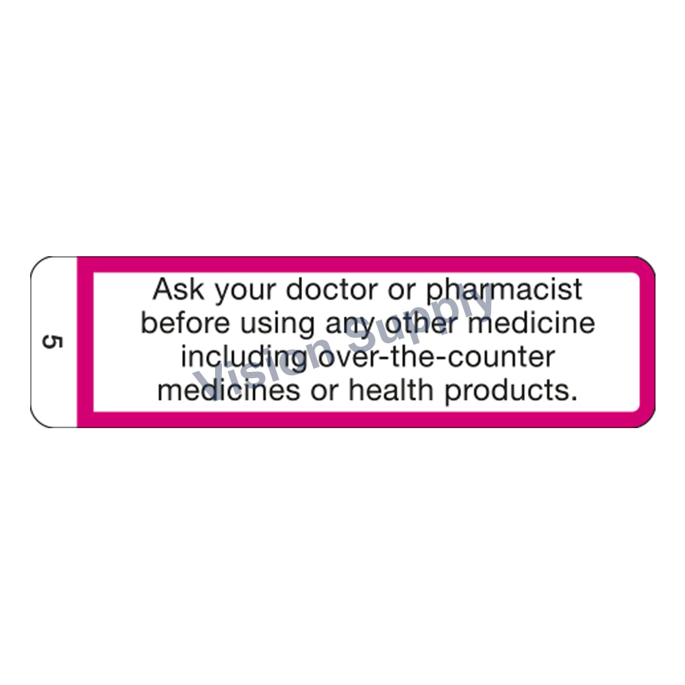 PSA Label No.5 -1000 Labels — Vision Supply Australia