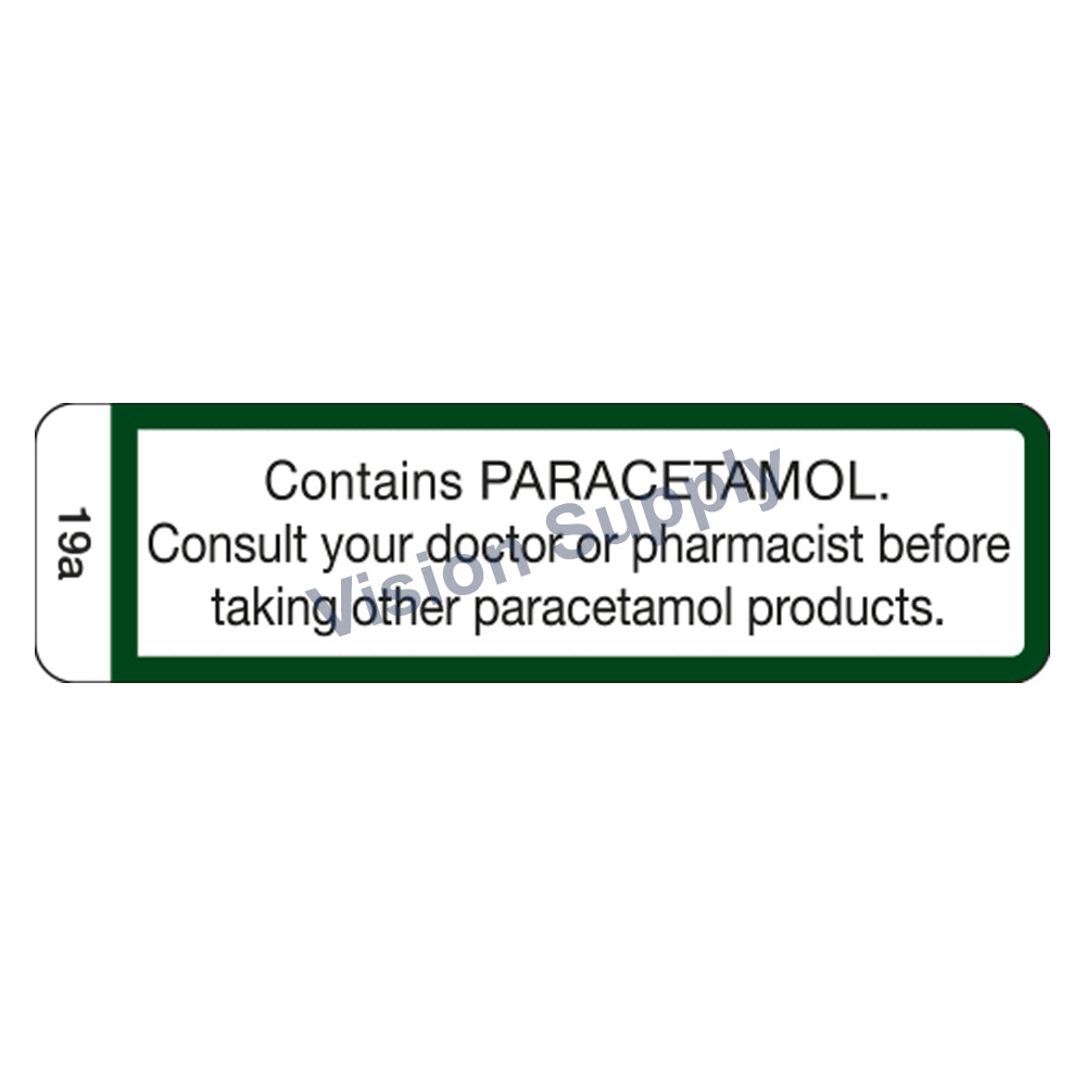 PSA Label No.19a -1000 Labels — Vision Supply Australia