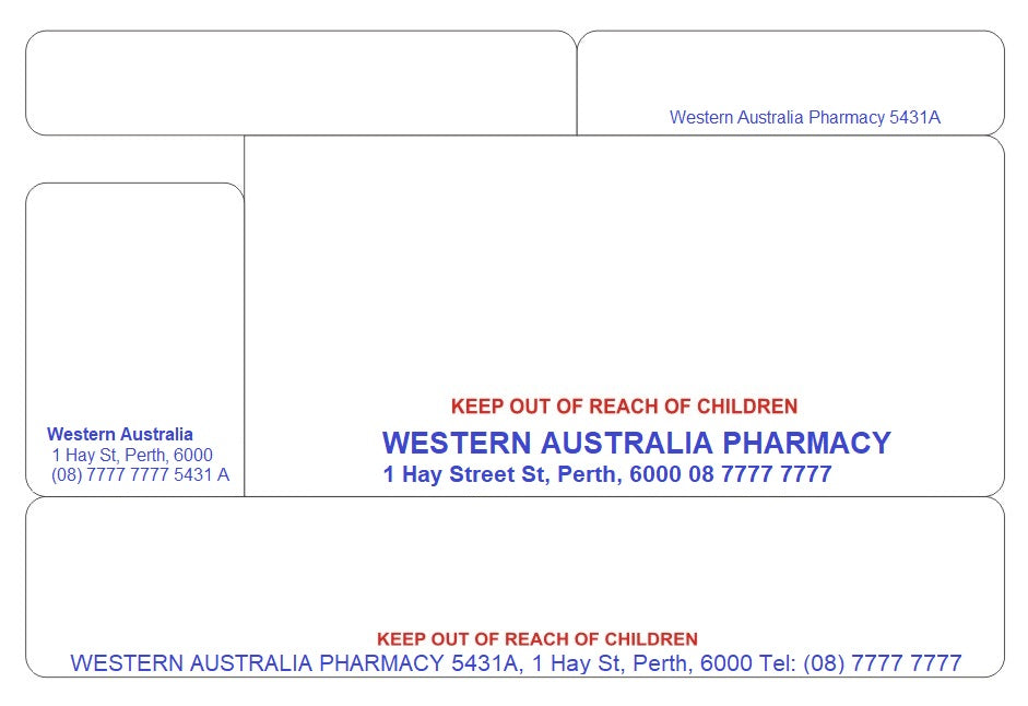 FRED Dispensing Labels 102x71mm - Pharmacy Wholesale — Vision Supply ...