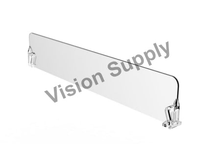 Clear Shelf Dividers 280x60mm - Bulk Pack — Vision Supply Australia
